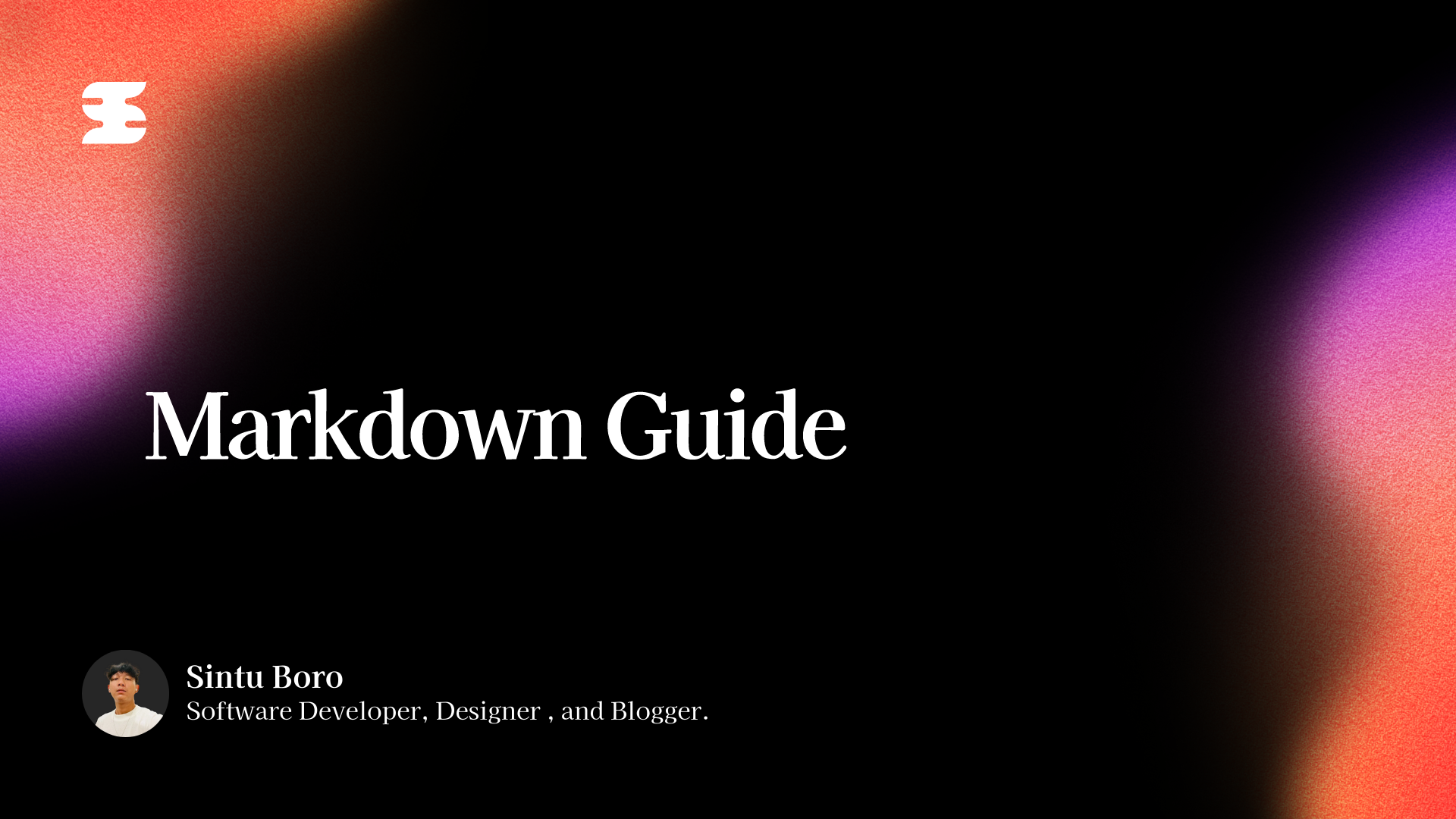 Markdown Guide | Sintu Boro